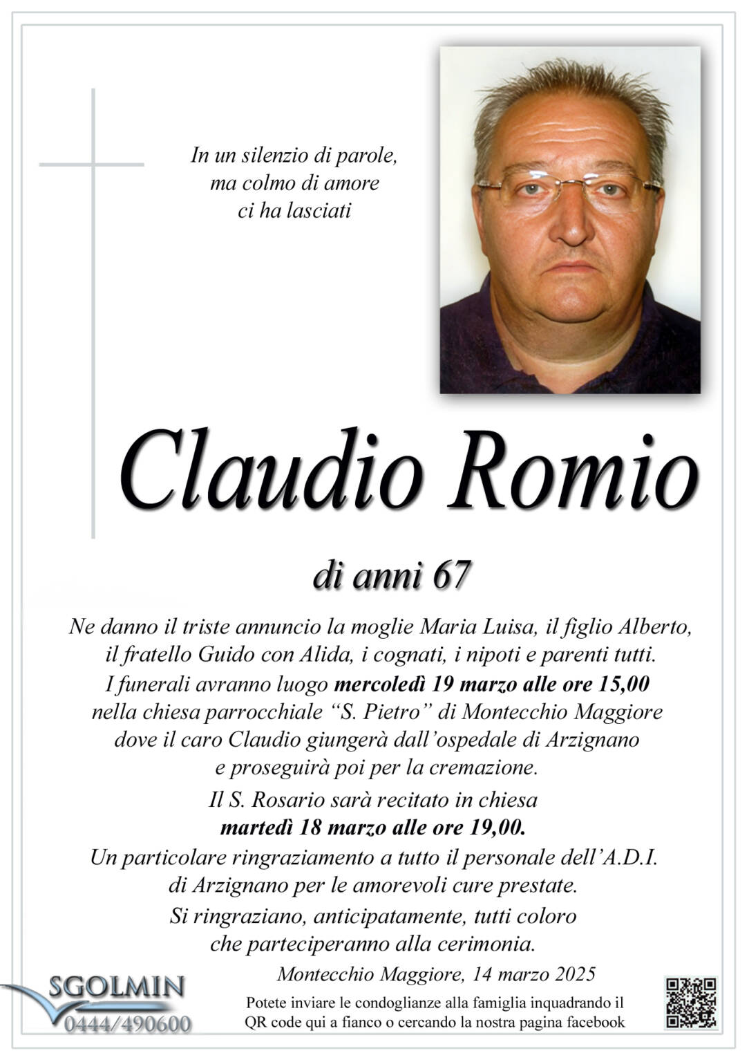 Claudio Romio – Impresa Funebre Sgolmin e Lovato